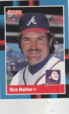 FREE SHIPPING-MINT-1988 Donruss Atlanta Braves Baseball Card #389 Rick ...