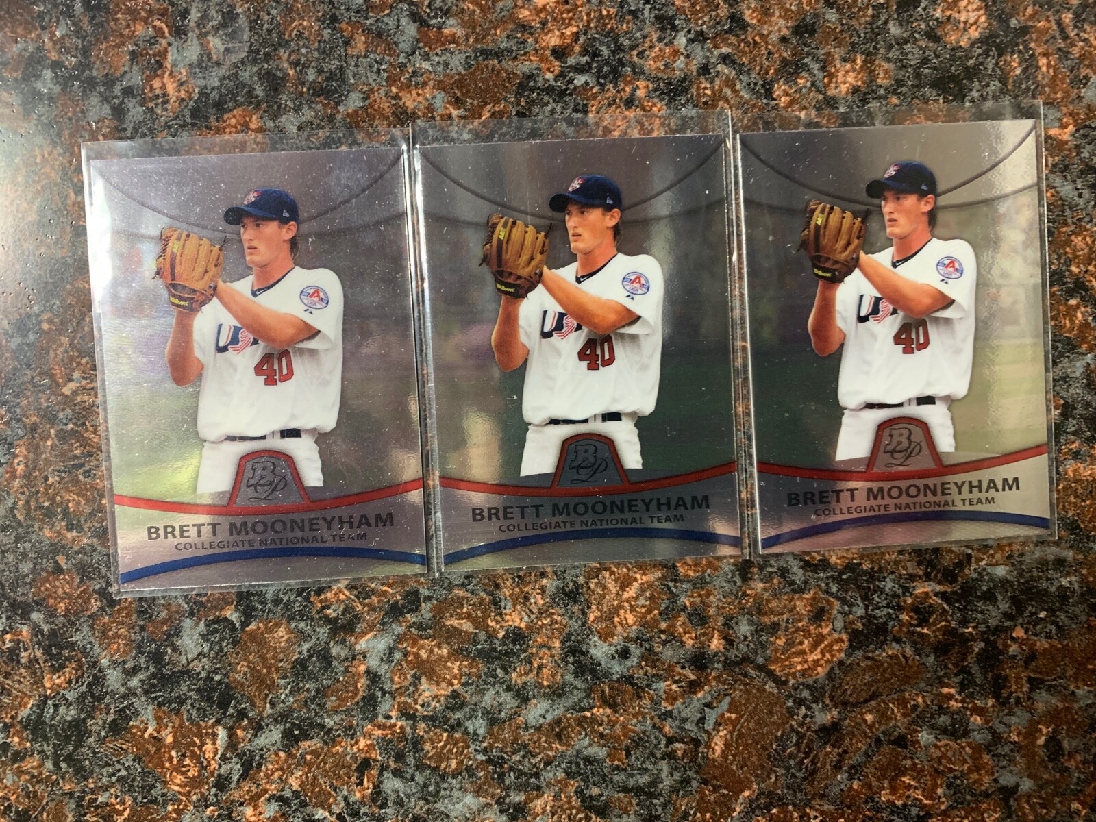 Brett Mooneyham RC LOT (3) 2010 Bowman Platinum Prospects #PP43 USA | eBay