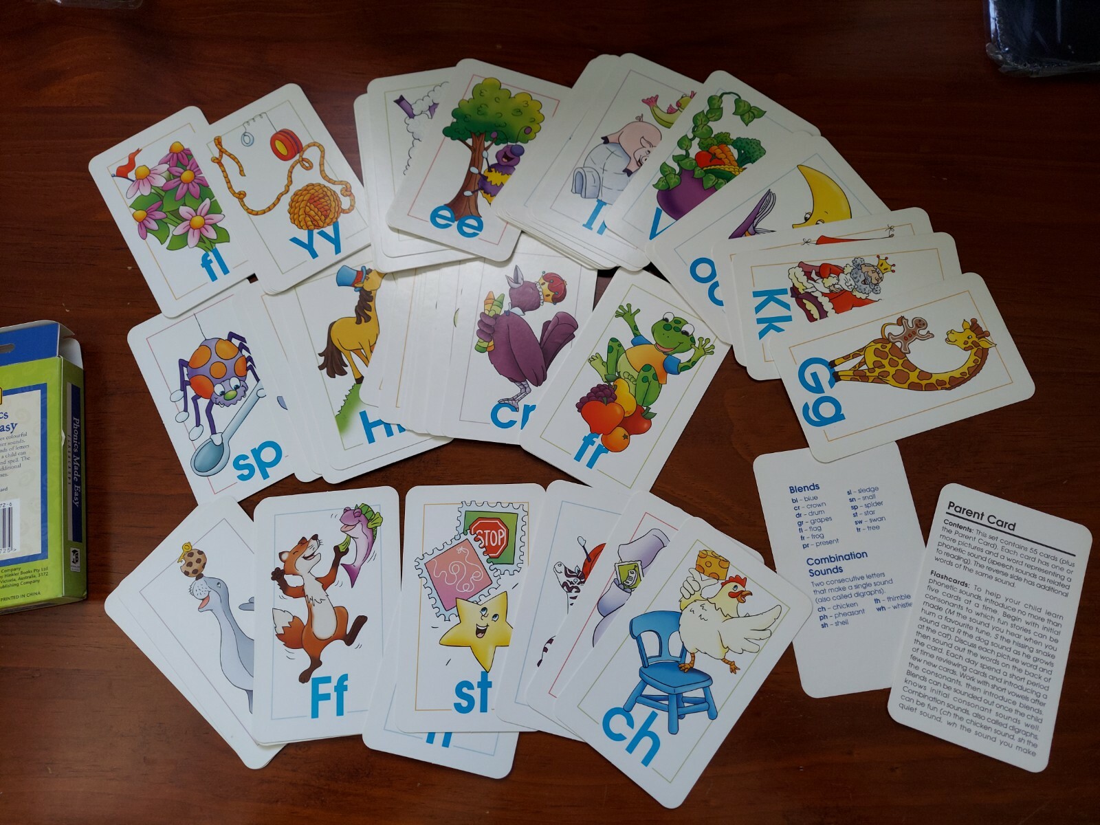School Zone Phonics Made Easy Flash Play Cards Picture Cards Complete ...