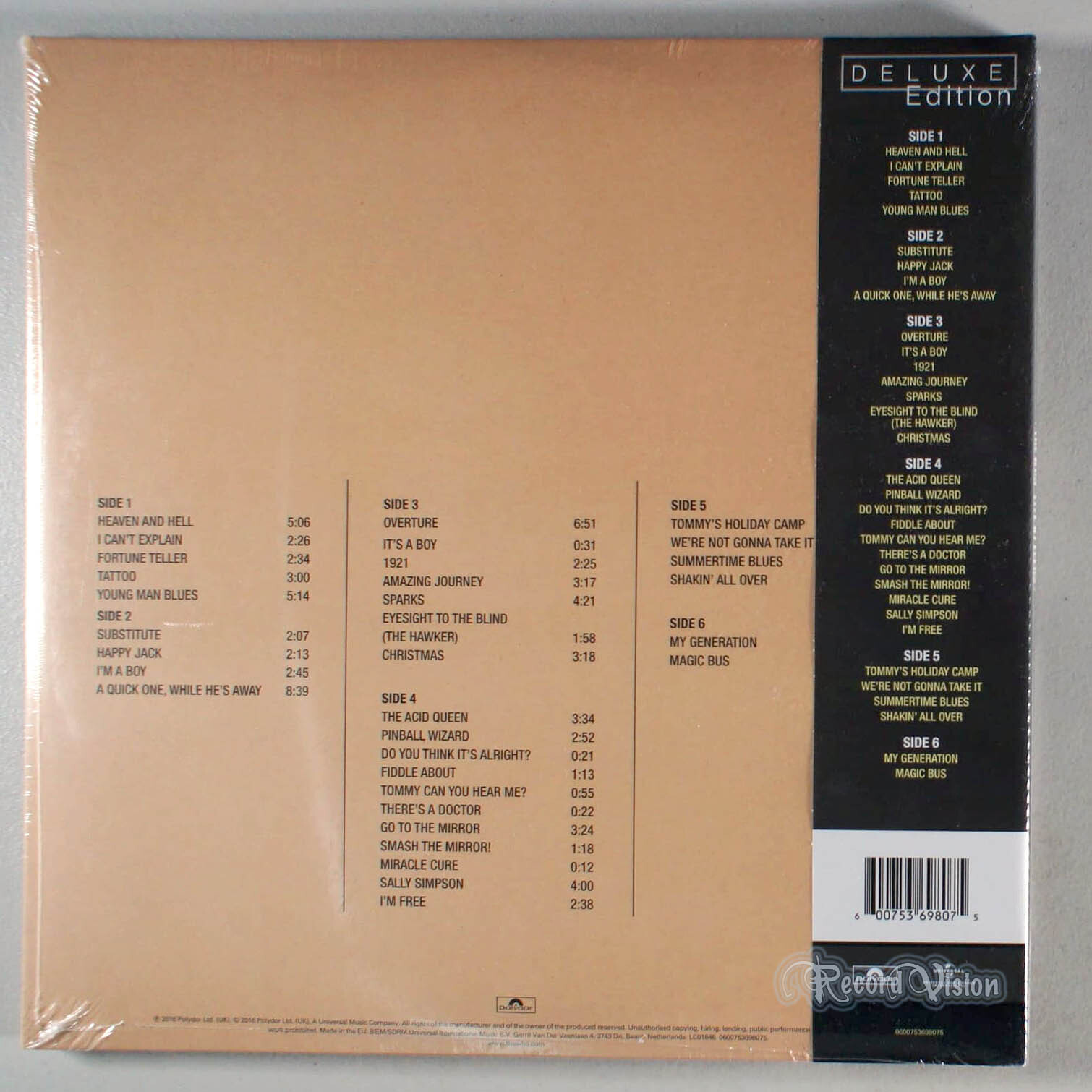 Who, The - Live at Leeds (2016) [SEALED] 3-LP Deluxe Vinyl Half Speed ...