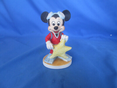 Vintage Disney Mickey Mouse Scuba Diver Ceramic Figurine with Starfish ...