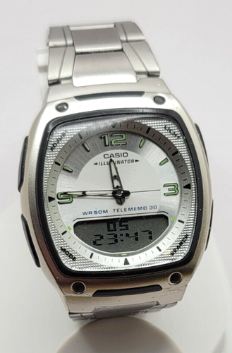 Vintage Casio AW-81 Telememo 30 Digi / Ana wrist watch works | eBay