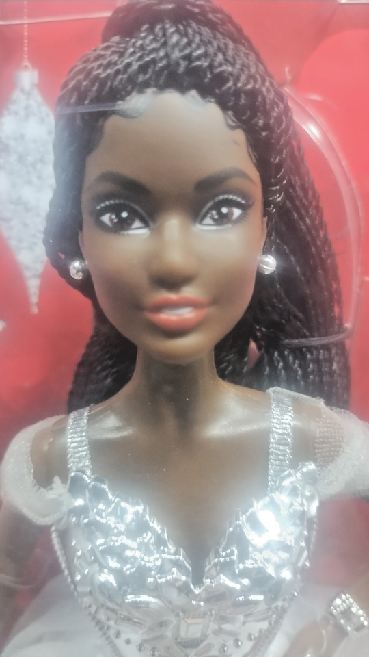 2021 Signature Holiday African American Barbie Includes Stand ...