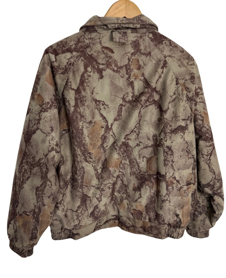 Vintage Woolrich Men’s Natural Camo Hunting Bomber Jacket Size Medium ...