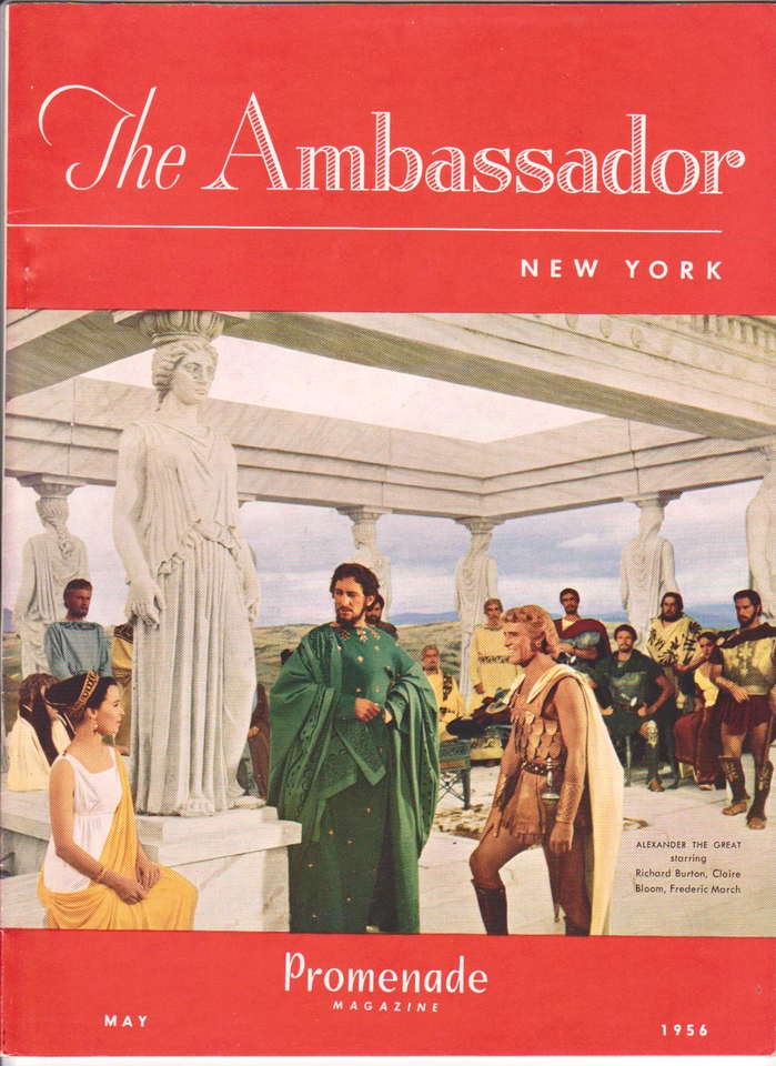 APRIL & MAY 1956 THE AMBASSADOR NEW YORK PROMENADE HOTEL MAGAZINES | eBay