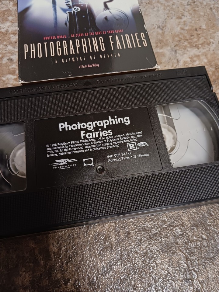 1998 Vintage Photographing Fairies Movie VHS Tape EUC Tested Ben ...