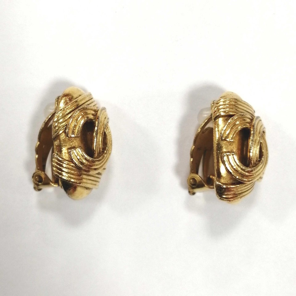 CHANEL Coco mark earrings Model number 94A Vintage GP from Japan | eBay