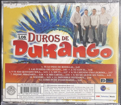 Los Duros de Durango by Los Duros de Durango (CD, May-2006, EMI Music ...