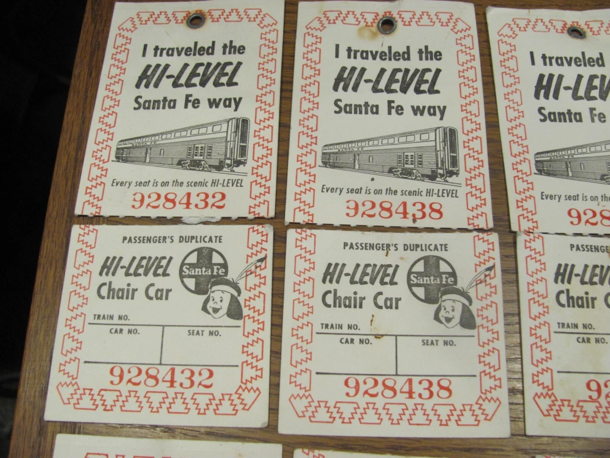 Vintage Train Luggage Tags