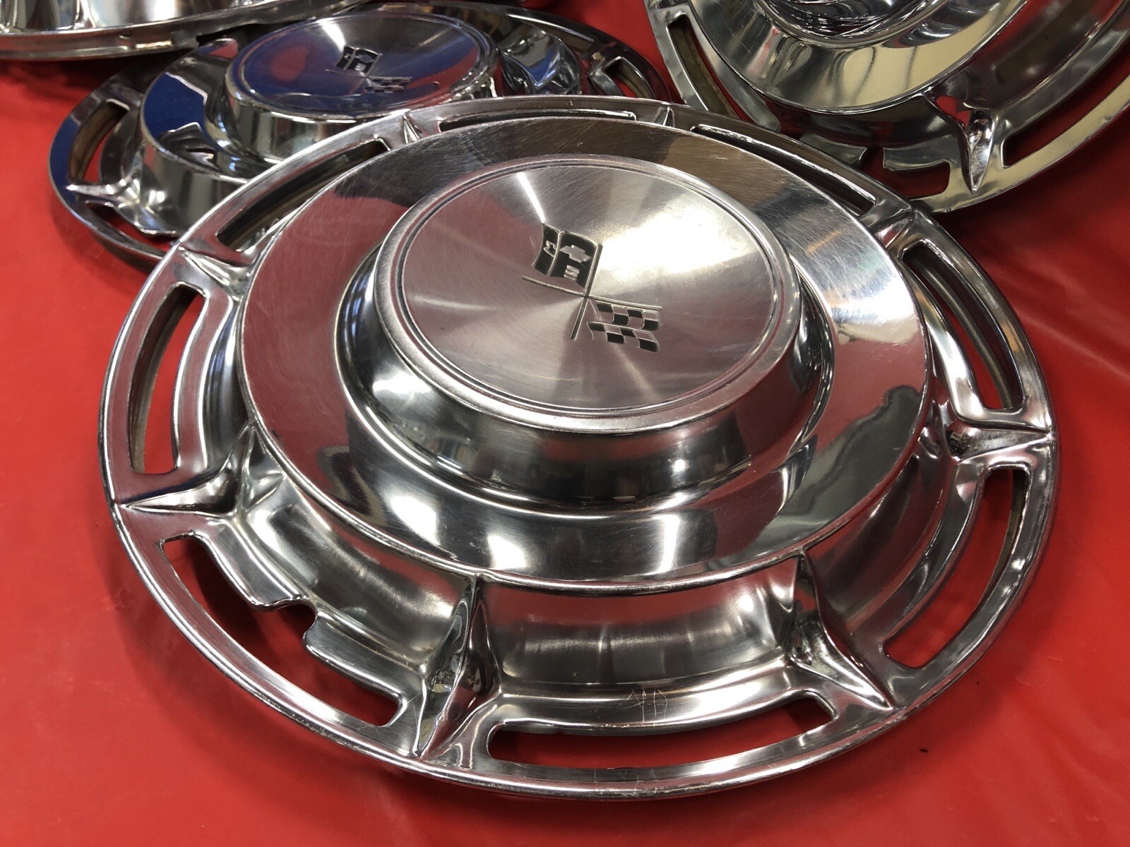 Vintage set of 5 1960 Chevrolet 14" hubcaps Impala Biscayne Del Ray | eBay