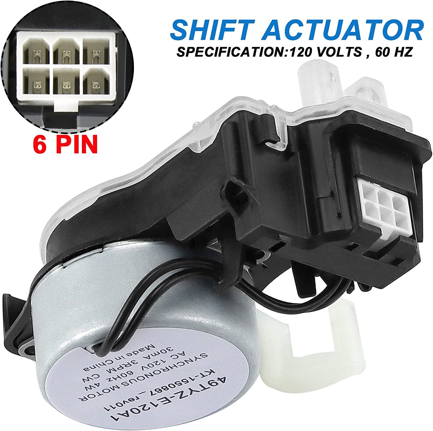 49TYZ-E120A1 Washer Shift Actuator Replace Compatible with Most Washing ...