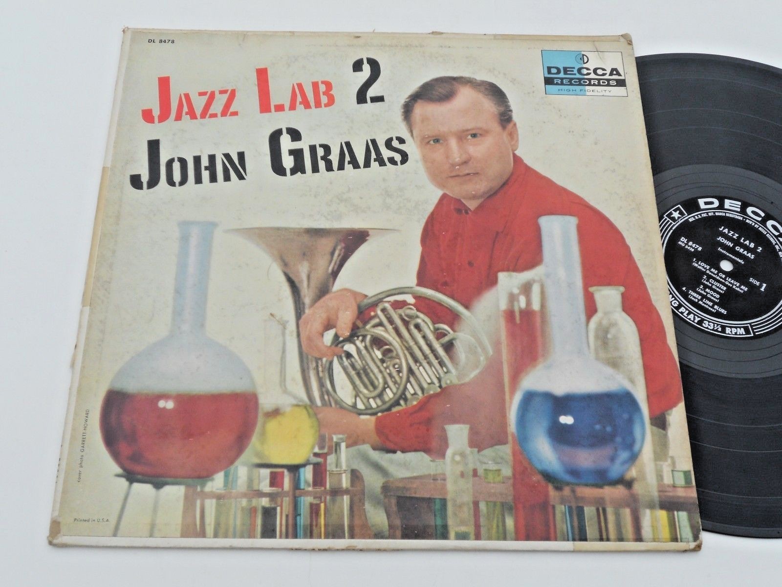 JOHN GRAAS Jazz Lab 2 1957 Jazz DL-8478 Decca Records Two | eBay