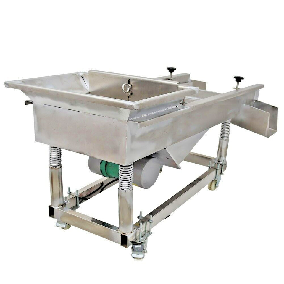 220V Electric Linear Vibrating Screen Stainless Shaker 6mm Oscillating ...