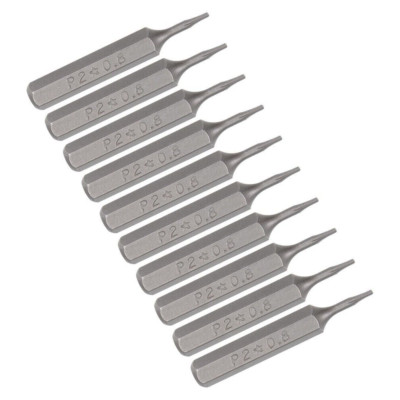 10pcs 5/32" Hex Shank Star-Shape Screwdriver Bit Set P2 Screw Driver ...