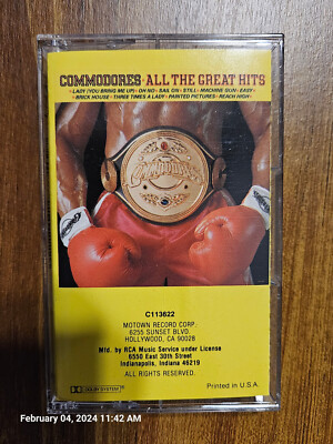 The Commodores all time greatest hits (Cassette 1982 Motown) | eBay