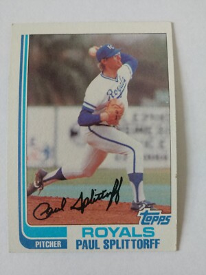 1982 Topps #759 Paul Splittorff Kansas City Royals | eBay