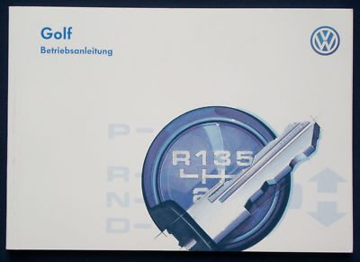 deutsche Betriebsanleitung VW GOLF Handbuch Bordbuch Mappe 1997 | eBay