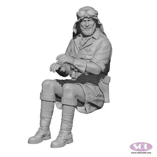 SOL Model 1/35 WWII British SAS 1/4 Ton Patrol Car Raider Figure Model ...