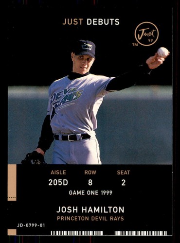 1999 Just Promos #NNO Josh Hamilton Princeton Devil Rays | eBay