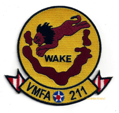 VMFA-211 WAKE ISLAND AVENGERS F-35 US MARINES HAT PATCH 2ND MAW PIN UP ...