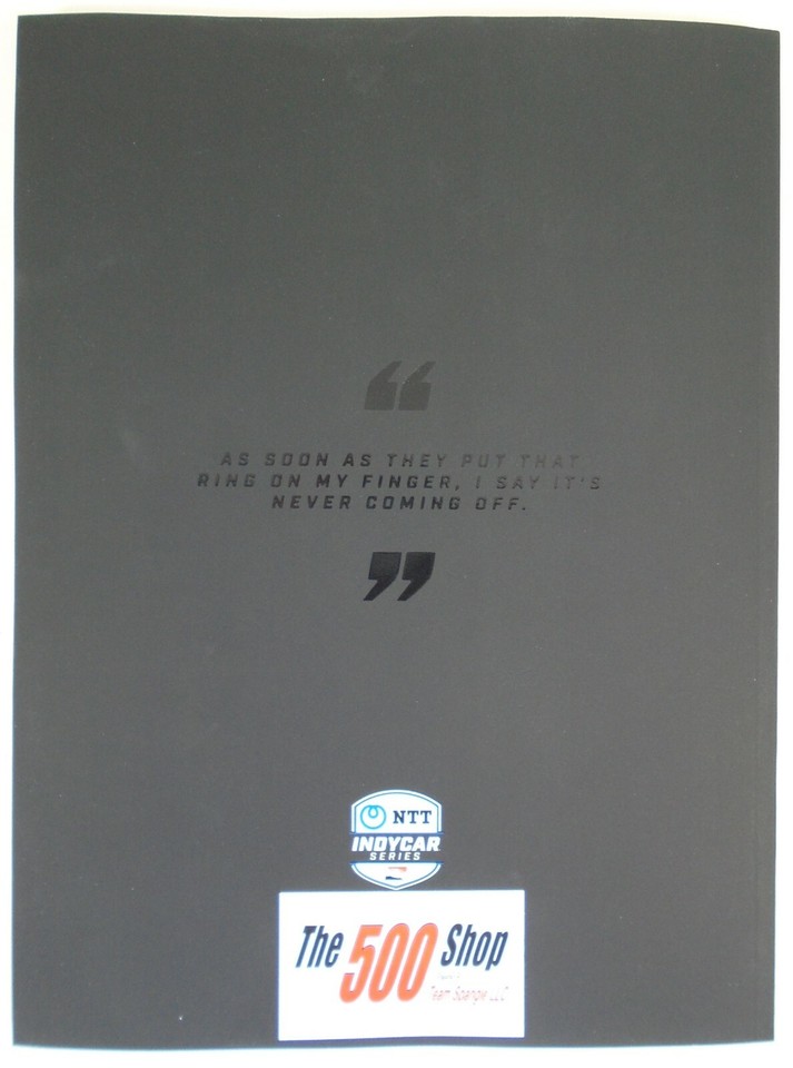 2022 Indianapolis 500 / GMR Grand Prix Program With Starting Line-Up ...