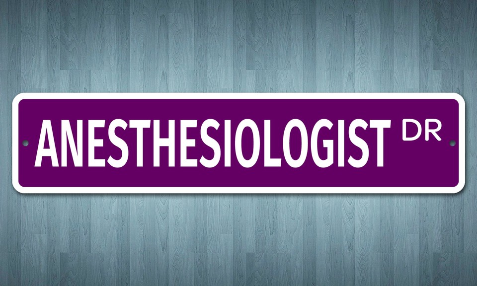 5105 SS Anesthesiologist 4" x 18" Novelty Street Sign Aluminum | eBay