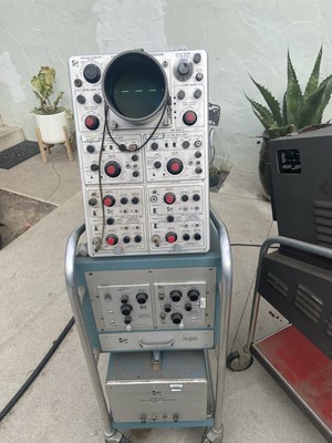 Tektronix 555 Oscilloscope, Powersupply And Cart | eBay