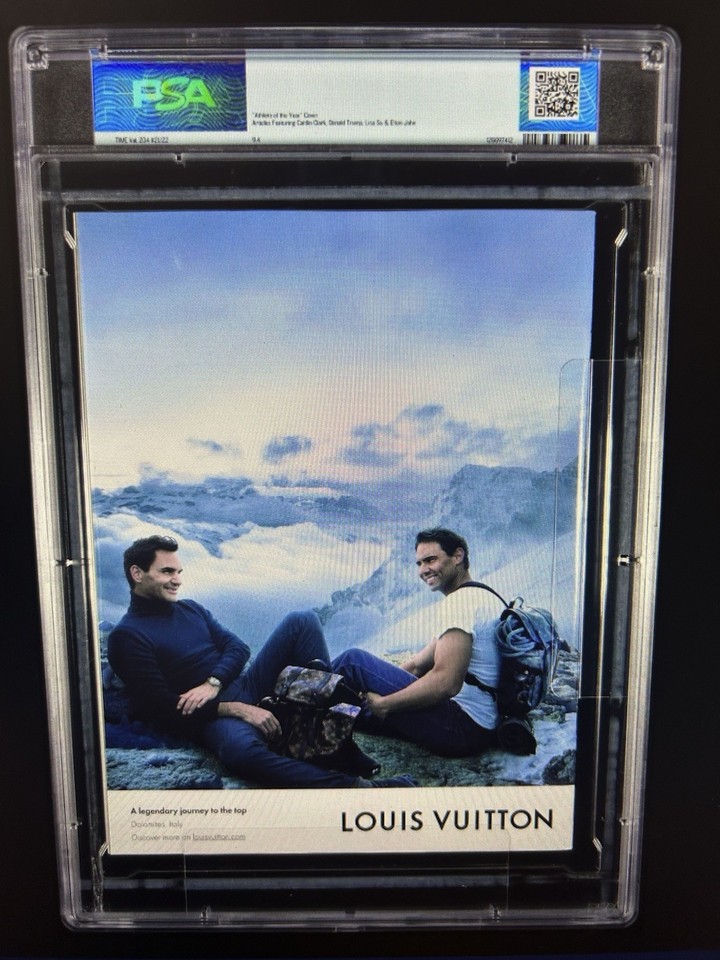 TIME MAGAZINE CAITLIN CLARK ATHLETE OF THE YEAR 2024 PSA 9.4 Federer ...