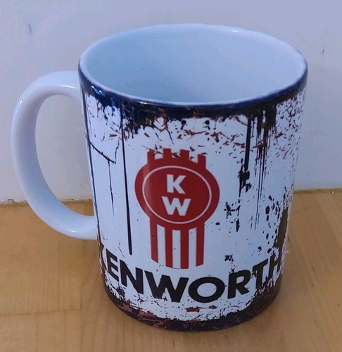 KENWORTH TRUCK Coffee Mug. Oil Can Design. Petrol. Mancave Dad Garage ...