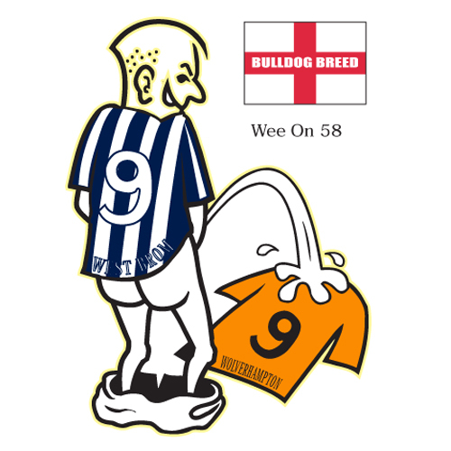 Car Sticker Football Wee/Pee on Your Rival Teams Shirt All UK teams ...