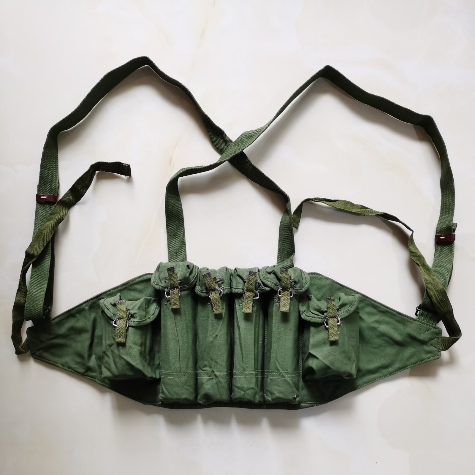 Chinese Army Type 85 Tokarev Ammo Pouch Chest Rig Magazine Canvas Pouch ...