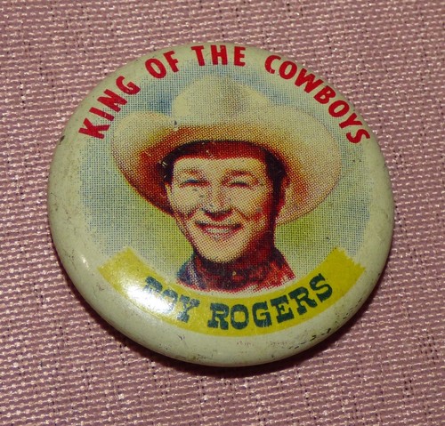Vintage Roy Rogers King Of The Cowboys Pin Button | eBay