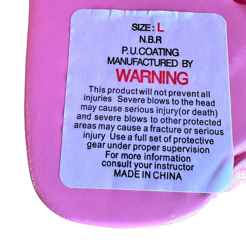 Martial Arts Taekwondo PINK Foam Large Karate Helmet Head Gear W/ Face ...