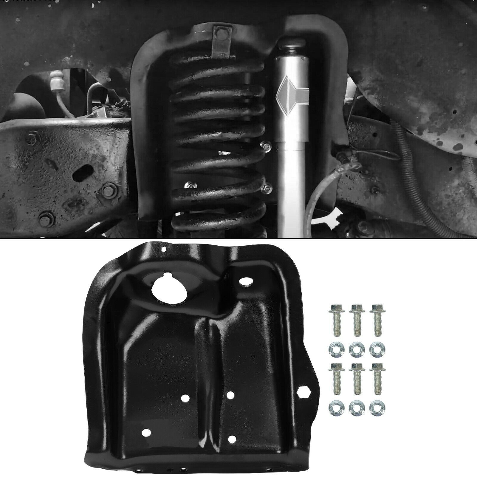 Left Driver Side Spring Tower Shock Mount For 80-96 Ford F150 F100 E2TZ ...