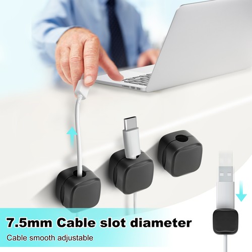 6Pack Magnetic Cable Management Clips, Phone Electric Charging Cord ...