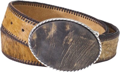 RARE ☆Robert Graham Men's Pierson FULL GRAIN Leather Belt HORN BUCKLE ...