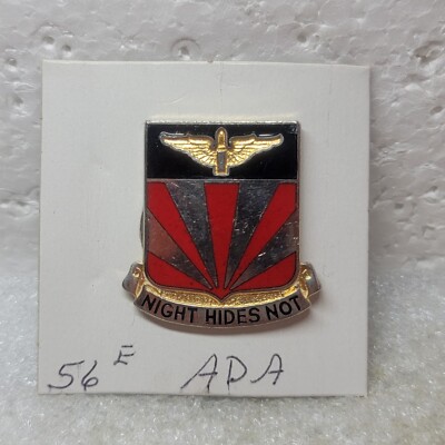 US Army 56th Air Defense Artillery ADA Unit DI DUI Crest Night Hides ...
