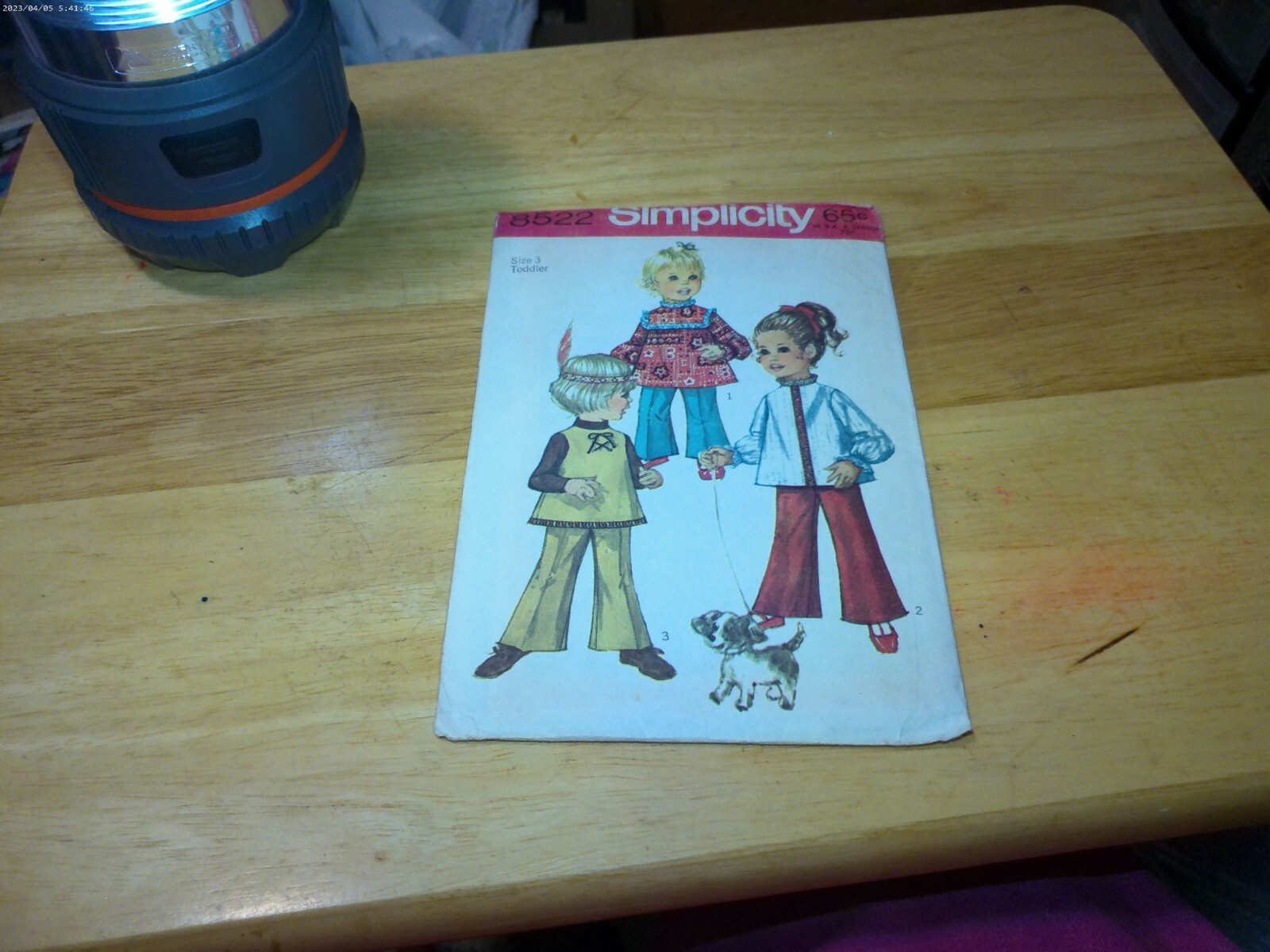 Simplicity 8522 Toddler's mod bell bottom pants & top pattern size 3 | eBay