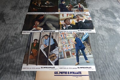 SEL POIVRE ET DYNAMITE salt and pepper samy davis jr / 6 lobby cards ...