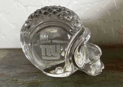 New York Giants Waterford Crystal Football Helmet Super Bowl XLII ...