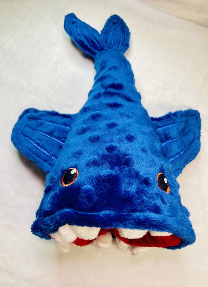 Sea Creature Blue Bloop Hand Made Plush Toy fish Beast the ocean 12 ...