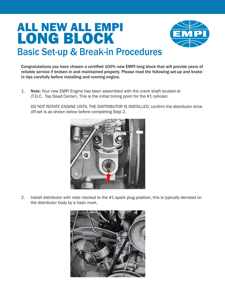 EMPI NEW Stock 1776cc Long Block Engine All Bug, Ghia, Thing, & Bus up ...