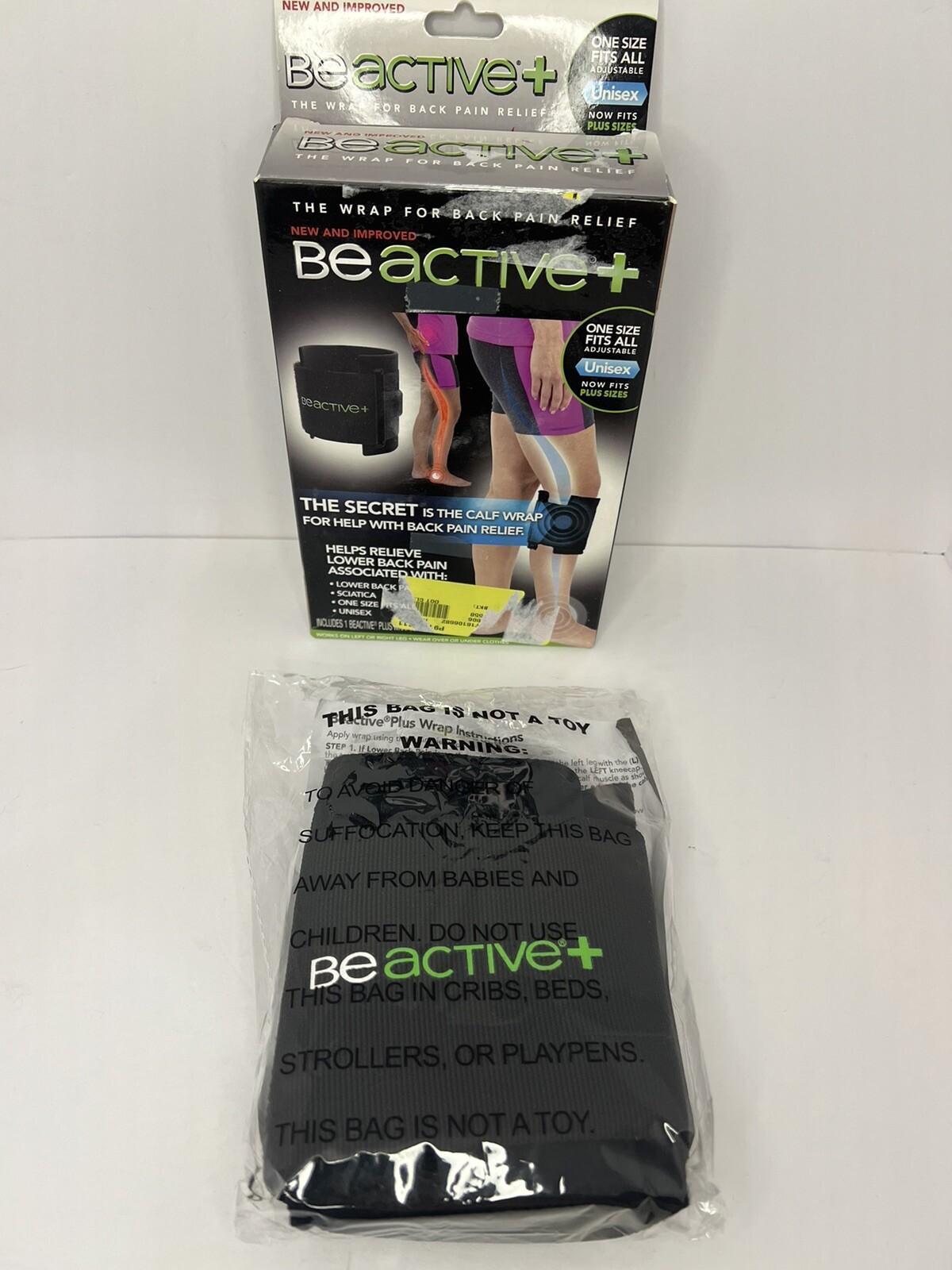 BeActive PLUS Instant Relief Acupressure Calf Brace for Sciatic Back ...