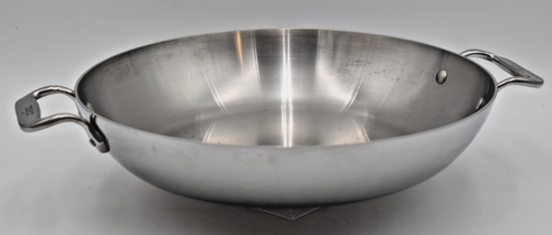 All-Clad 13 Inches Round Stainless Steel Braiser No Lid Two handles ...