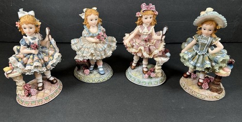 Vintage Montefiori Collections 4 Figurines Girls | eBay