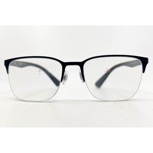 Ray-Ban Eyeglasses Frames RB6428 2995 Black Metal Half Rim 54-19-145 | eBay