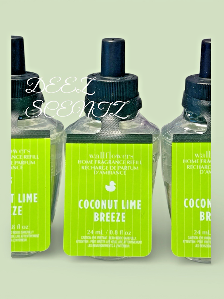 BATH & BODY WORKS WALLFLOWER REFILLS X5 COCONUT LIME BREEZE (WHITE BARN ...