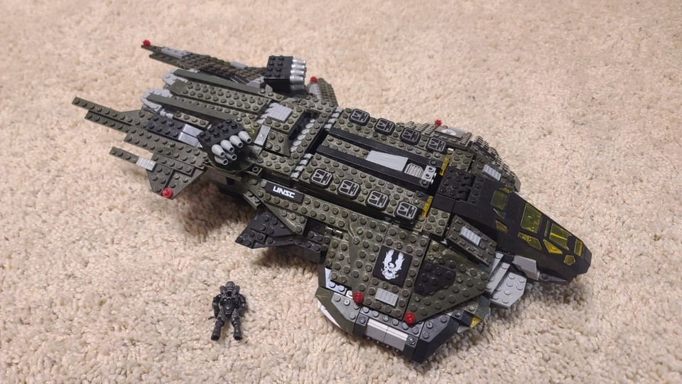 Mega Bloks Construx Halo UNSC Vulture Gunship Mega Bloks blocks with ...