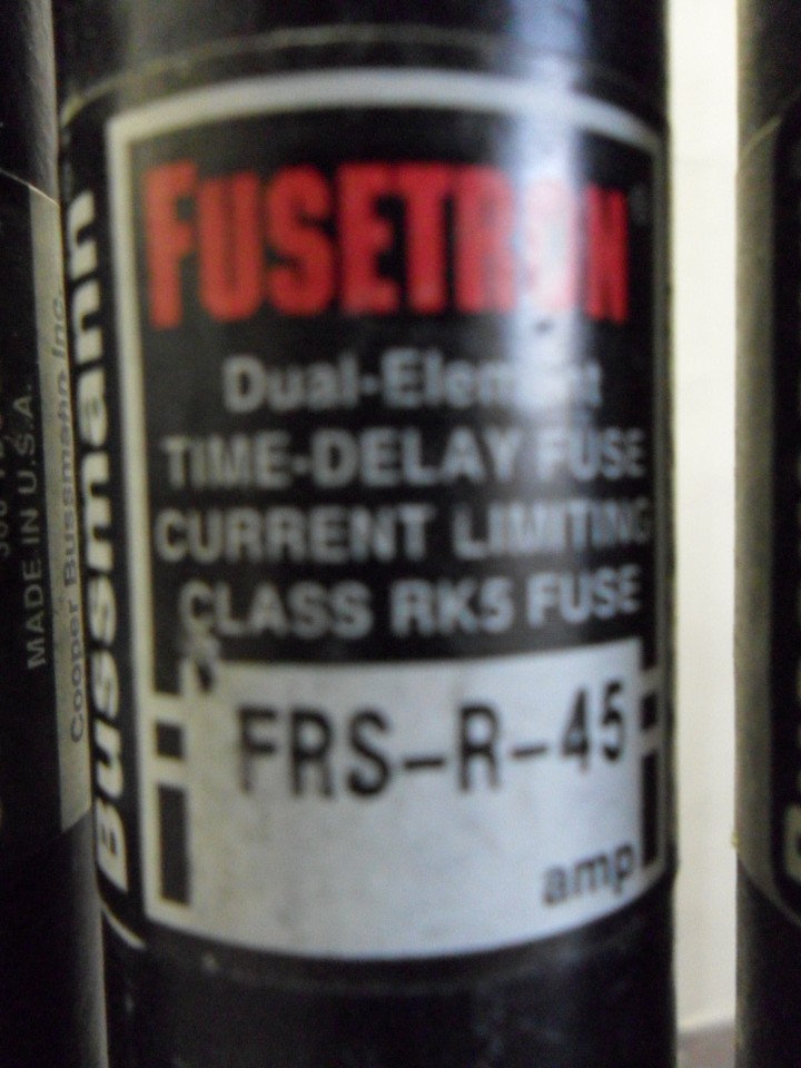 Nice Lot Bussmann Bussman FRS-R-45 45 Amp Fuses 600V Class RK5 | eBay