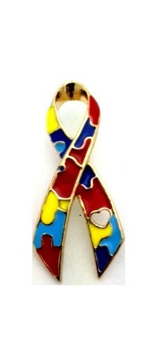 AUTISM AWARENESS LAPEL PINS Gifts Puzzle Pieces Ribbons Prizes ASD ...